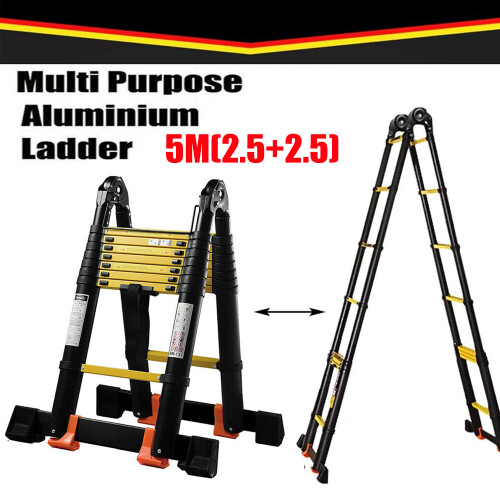 5M A-frame Ladder Folding Ladder Safety Step Ladder EN131 Certified on ...