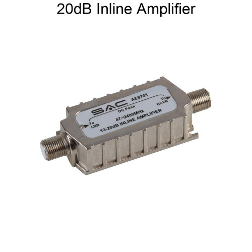 SAC In-line 20dB Aerial /Satellite Amplifier & Distribution AE9701 on OnBuy