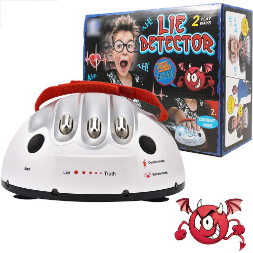Electric Shock Lie Detector Adjustable Micro Polygraph Toy Test Truth ...