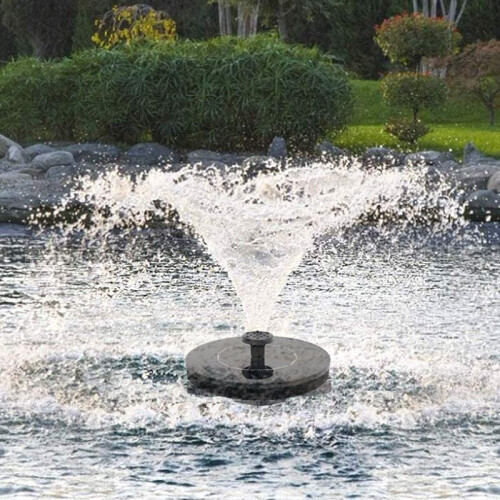 Solar Floating Fountain Bird Bath Waterfall Fountain Pool Pond Garden ...