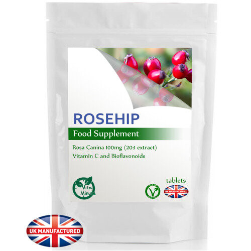 Rosehip Extract 2000mg x 100 Tablets (V) Joints Heart Osteoarthritis on ...