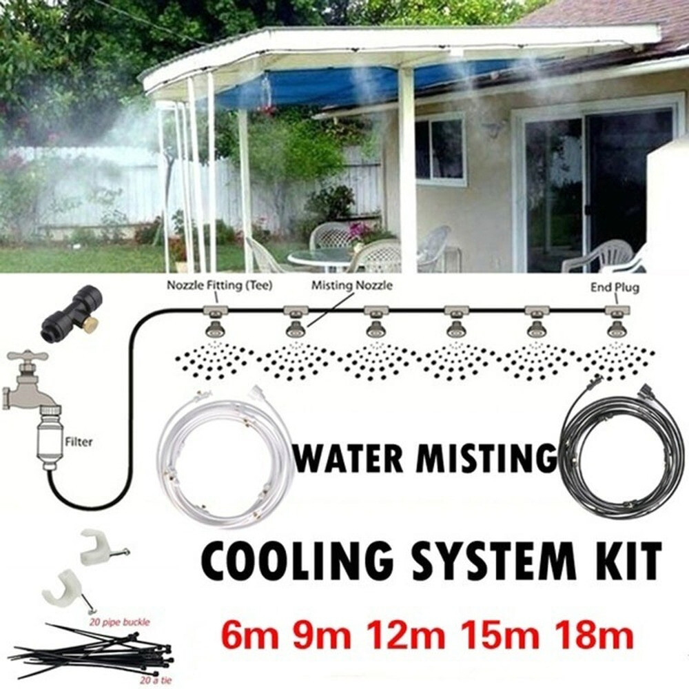 Garden Fog Mist System Drip Irrigation System Automatic Watering Garden ...