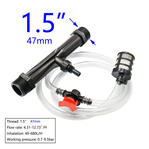 1/2 3/4 1 1.5 Inch Venturi Fertilizer Injector Kits Tap Filter Garden Agriculture Irrigation Sy ...