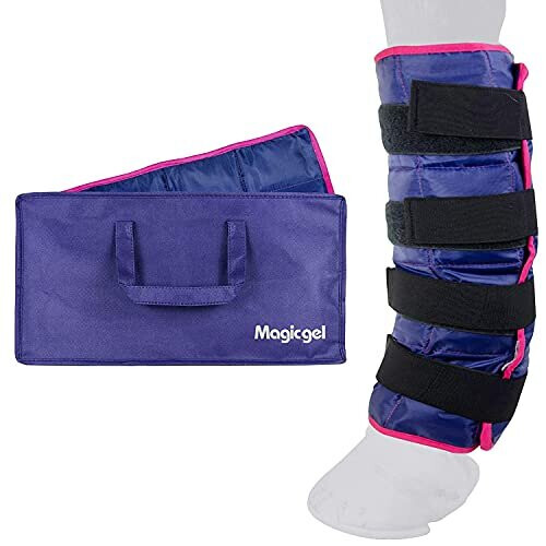 Horse Ice Pack Cooling Leg Wraps for Hock Ankle Knee Legs Boots and Hooves. Single Ice Boot by Magic Gel on OnBuy