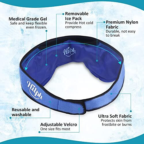 HilphHead Ice Pack for Headache & Migraine Pain Relief, Reusable ...