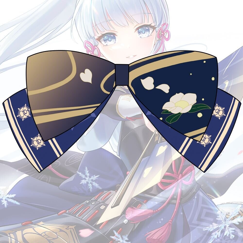 (Ayaka, Hair Rope) Anime Genshin Impact Character Hutao Bow Hairpin ...