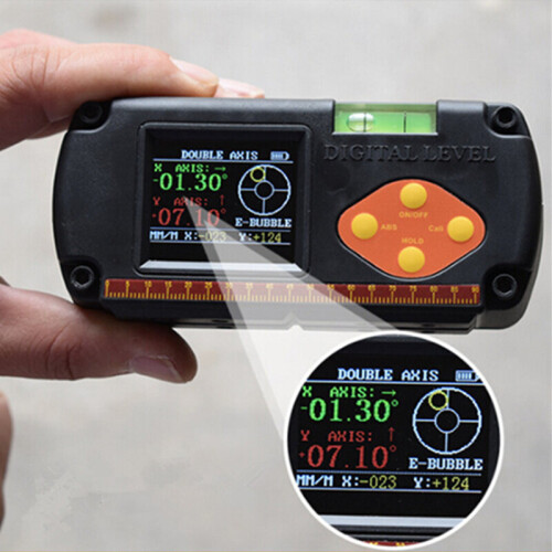 New Digital Protractor Inclinometer Dual Axis Level Measure Box Angle ...