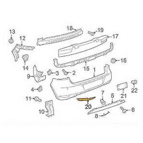 VOLKSWAGEN GOLF MK6 Rear Bumper Right Reflector 5K0945106H on OnBuy
