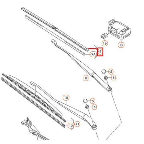 VW TRANSPORTER T5 Front Windshield Wiper Blade Set 7E1998002 on OnBuy