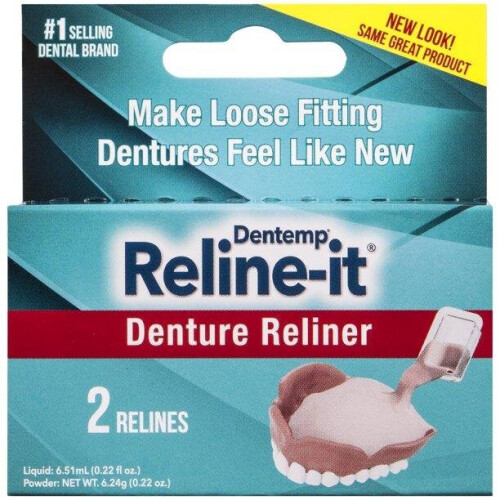 Dentemp Denture Reline Kit Advanced Formula Reline It Denture Reliner ...