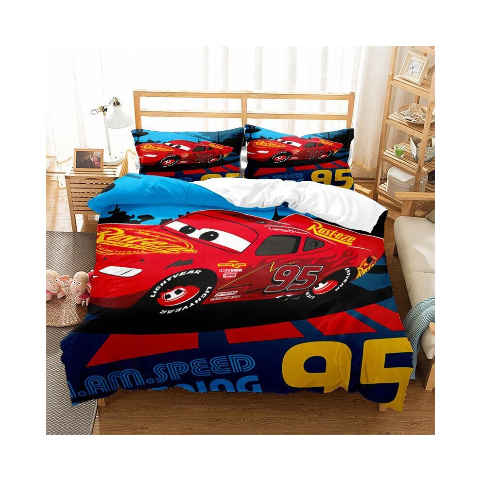(Double-200x200cm, 7) Pixar Cars Lightning Mcqueen Single Double 3D ...