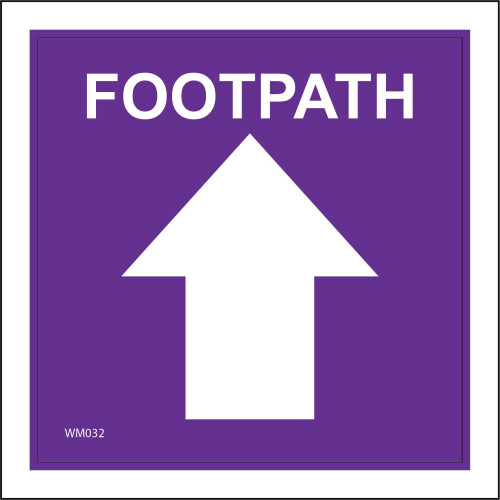 (150 x 150mm - 6 x 6, E - 3mm Standard Foamex Foamboard) WM032 Footpath ...