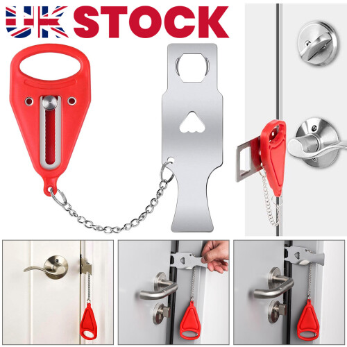 Portable Door Lock Hardware Tool Home Bedroom Privacy Hotel Room ...