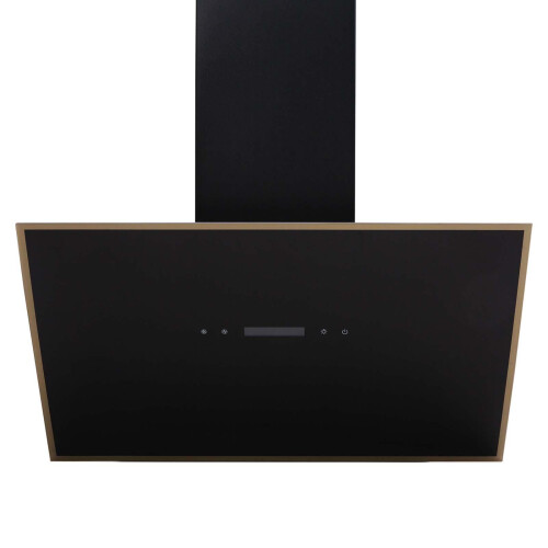 Cooker Hood Black & Copper 60cm Kitchen Extractor Fan, Angled Design ...