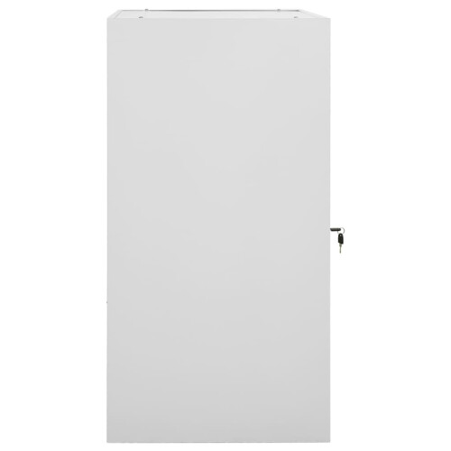 vidaXL Saddle Cabinet Light Grey Steel Storage Tack Locker Harness ...