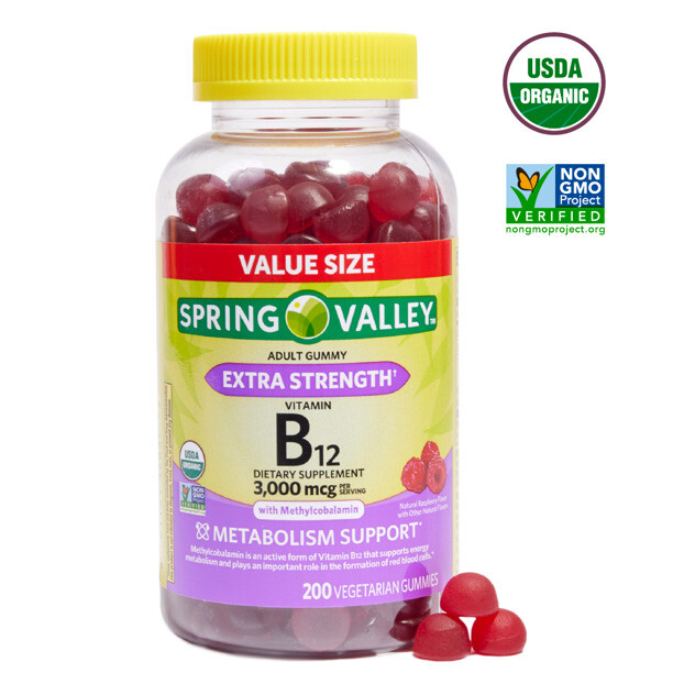 Spring Valley Extra Strength B12 Gummies, 3,000 mcg, 200 ct on OnBuy