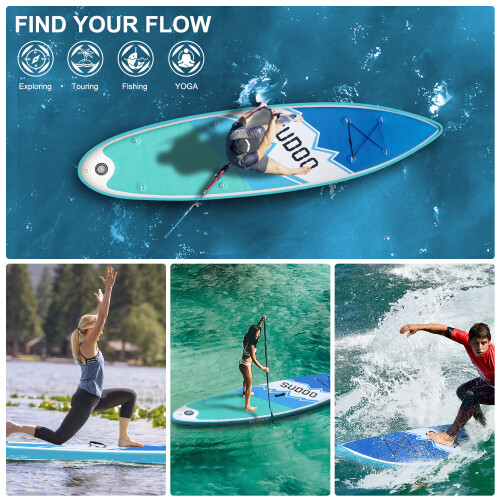 10ft Inflatable Paddle Board Stand Up Paddle Board SUP Board with Seat on OnBuy