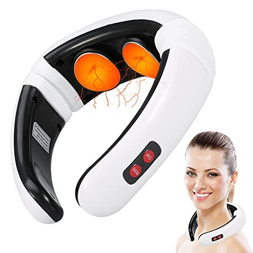 Neck Massage, Electric Pulse Back Device Magnetic Therapy Cervical ...