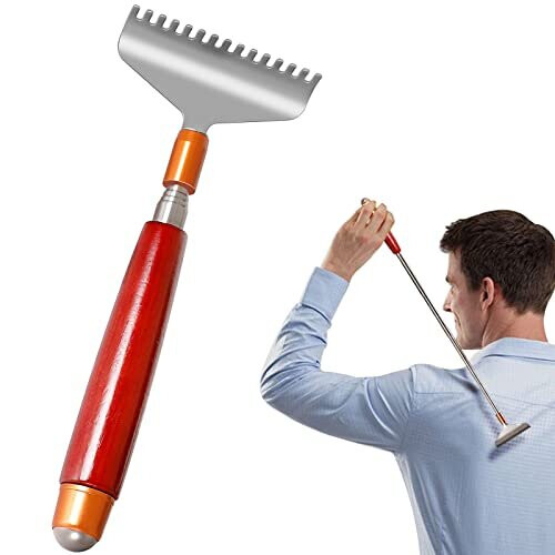 Wide Back Scratcher, Azymi Extendable Back Scratcher for Women Men Long ...