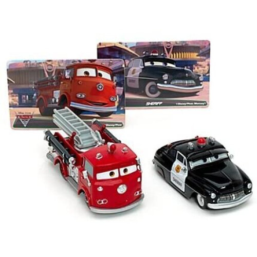 Disney Pixar Cars 2 Red & Sheriff Classic Twin Pack on OnBuy