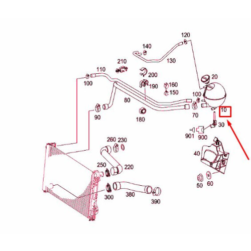MB VITO W639 Coolant Expansion Tank A6395010503 on OnBuy