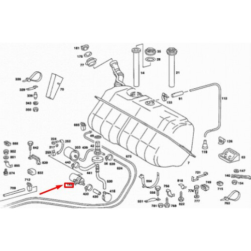 MB S W116 Fuel Pump A0010917101 on OnBuy