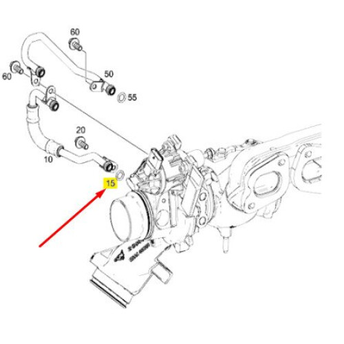 MERCEDES-BENZ CLA C117 Water Feed Tube O-Ring Seal A000997380764 on OnBuy