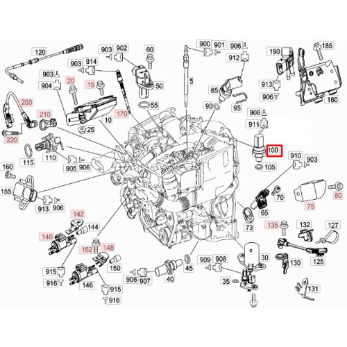 MB M W166 Fuel Pressure Sensor A0071534328 on OnBuy