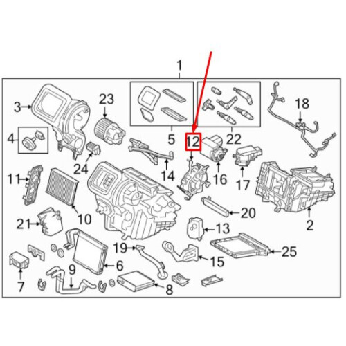 LR RANGE ROVER EVOQUE L538 HVAC Air Inlet Door Actuator LR066925 on OnBuy