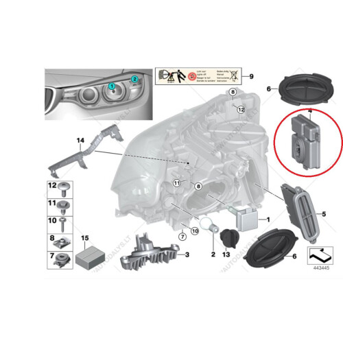 BMW 3 F30 Headlight Xenon Control Unit 63117317408 2013 on OnBuy