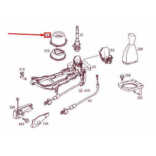 MERCEDES-BENZ SLK R170 Gearshift Mecanism Outside Boot A1702670197 on OnBuy