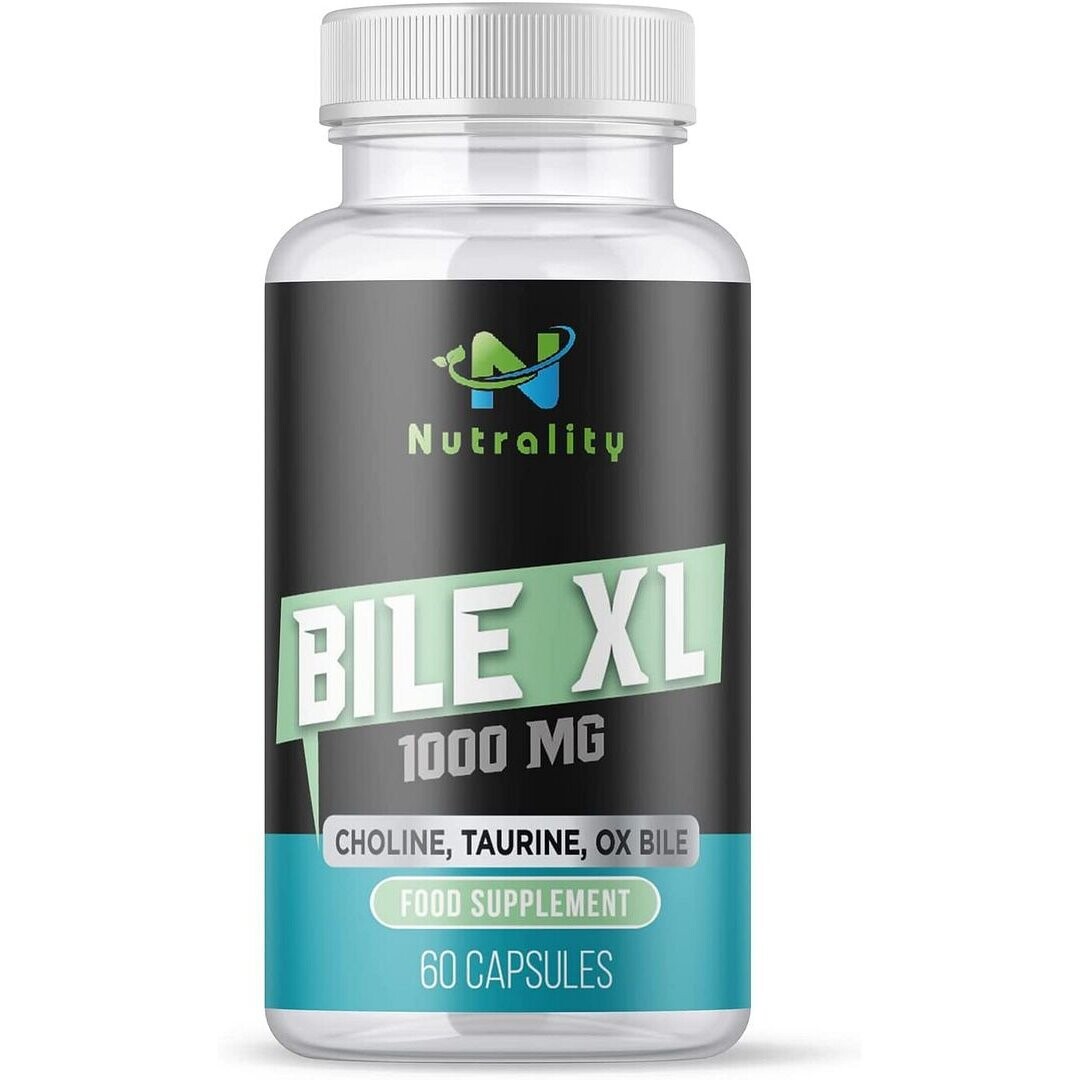 Nutrality Bile XL - 60 Capsules - Bile Supplement for Liver Detox ...
