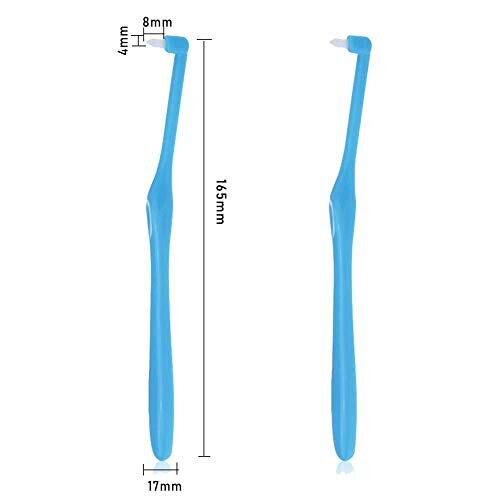 8 PCS Interspace Toothbrushes,Single Tufted Toothbrush End-tuft Tapered ...