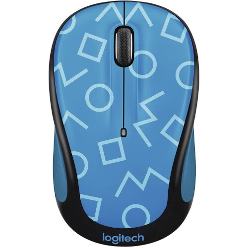 Logitech M325c Optical Mouse Blue Tech Geo Blue