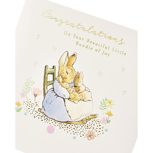 UK Greetings New Baby Congratulations Card - Peter Rabbit New Baby ...