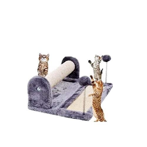 Alaystar Cat Scratching Post And Foldable Cat Scratch Sisal Board Plush