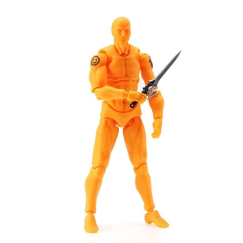 Deluxe Edition Orange Male Style PVC Action Figure Toys Collectible ...