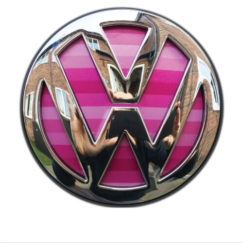 vw golf mk5 pink tonal stripes - rear badge inserts. polo lupo gti on OnBuy