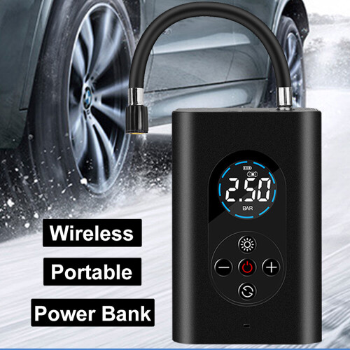 Mini Electric Car Tyre Inflator Pump Digital Tyre Air Compressor Pump ...
