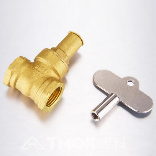 (1 Inch) 1/2" 3/4" 1" Brass Gate Valve Female Anti-theft Key Lock Water ...