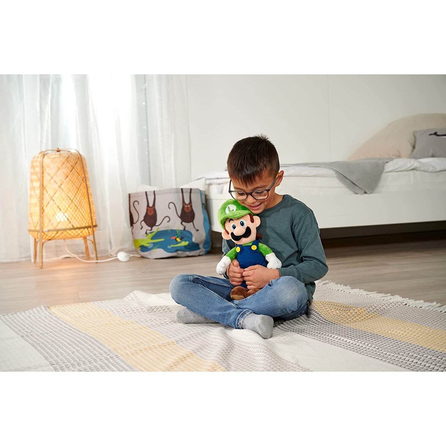 Simba Toys Official Super Mario Bros Soft Toy, Mario AND Luigi 30cm Set ...