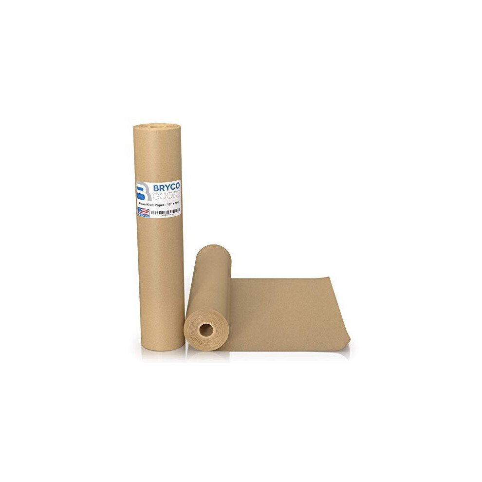 Brown Kraft Paper Roll 18 x 1 200 100 Made in The USA Ideal for Packing Moving Gift Wrapping Postal Shipping Parcel Wall Art Craf on OnBuy