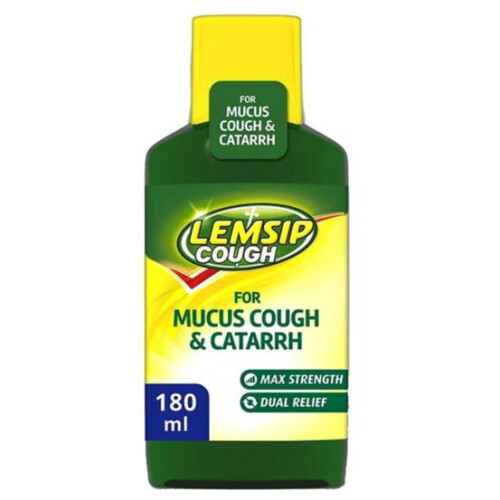 Lemsip Cough for Mucus Cough & Catarrh 100mg/2.5mg/5ml Oral Solution ...