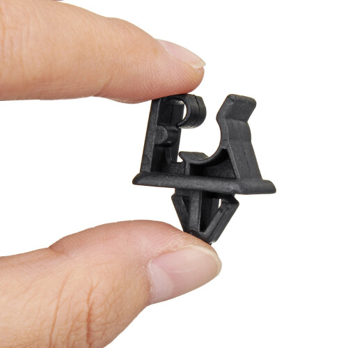 New Black Bonnet Hood Prop Support Rod Clamp Rivet Clip Kit For Kia And ...