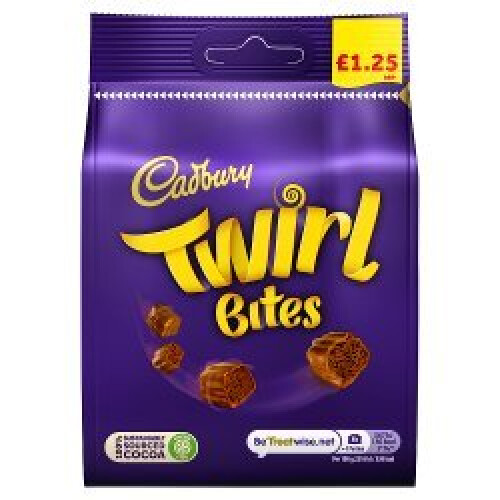 Cadbury Twirl Bites Chocolate Bag 95g (Pack of 10) on OnBuy
