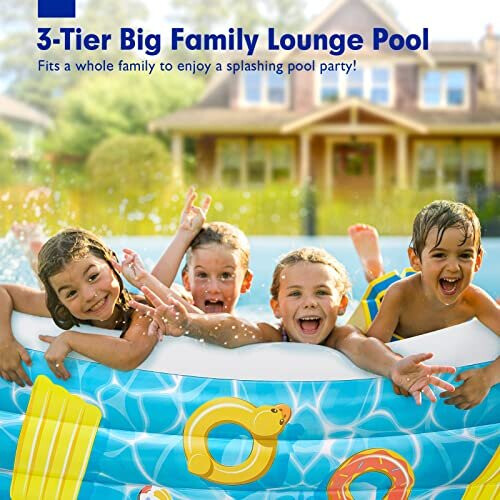 hahaland Thickened Paddling Pool Self-Inflatables 300 x 182 x 51CM ...