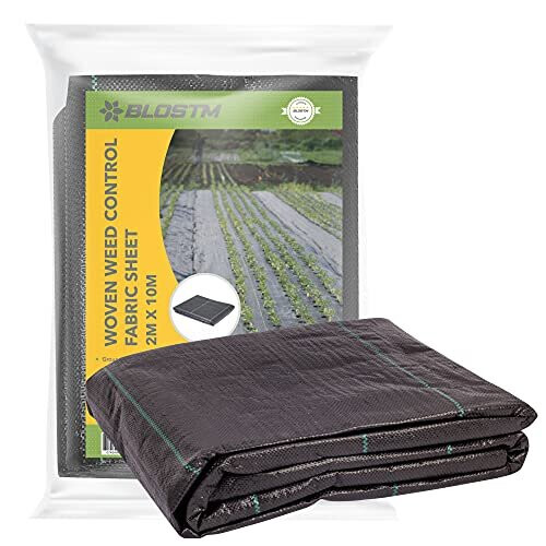 BLOSTM Woven Weed Control Membrane For Gravel Or Grass Underlay, Heavy ...
