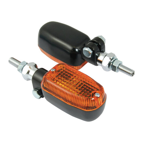 Bike It Adjustable Stem Indicators With Black Body & Amber Lens on OnBuy