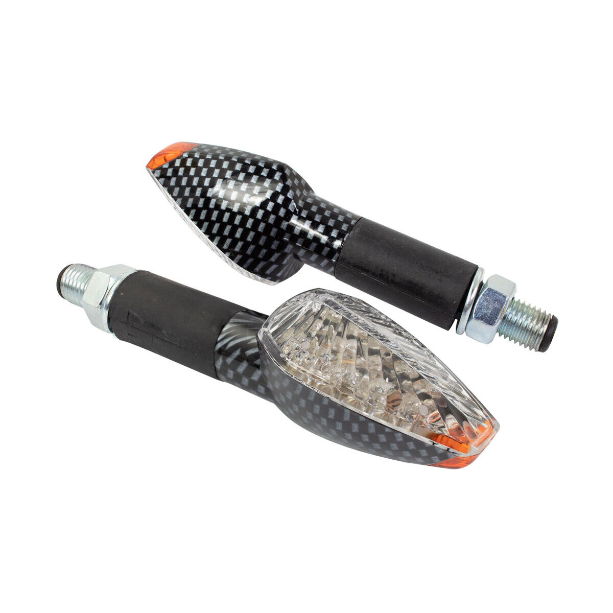 Bike It Long Stem LED Force Indicators With Carbon Body & Clear Lens on ...