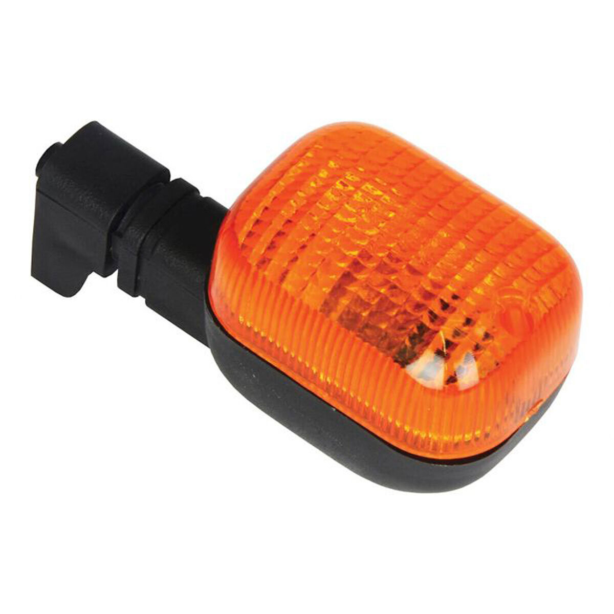 Bike It Universal Flexi Stem Square Indicators With Black Body & Amber ...